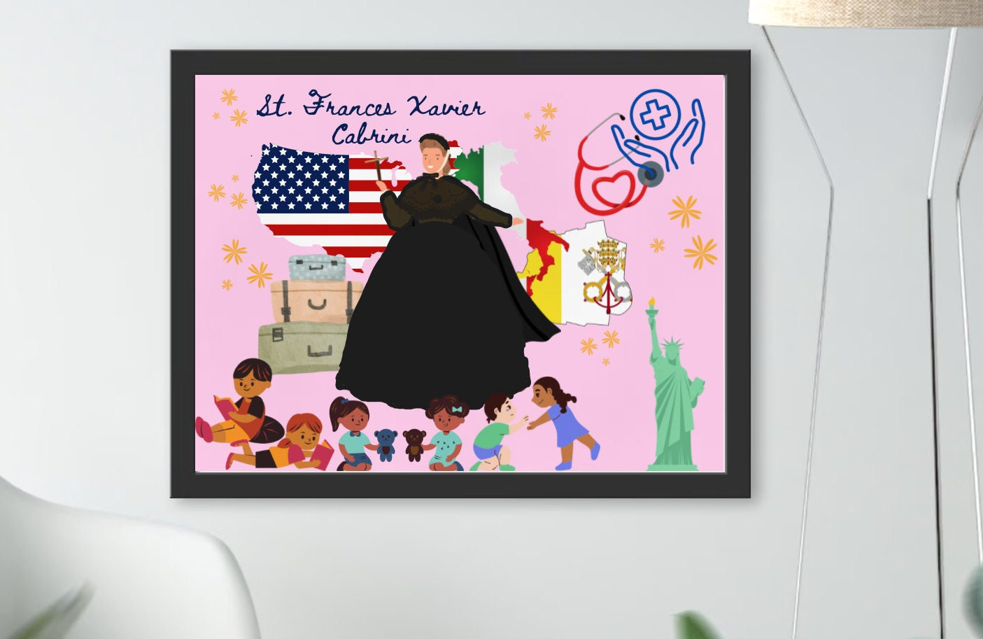 St. Frances Xavier Cabrini Digital Poster - Etsy