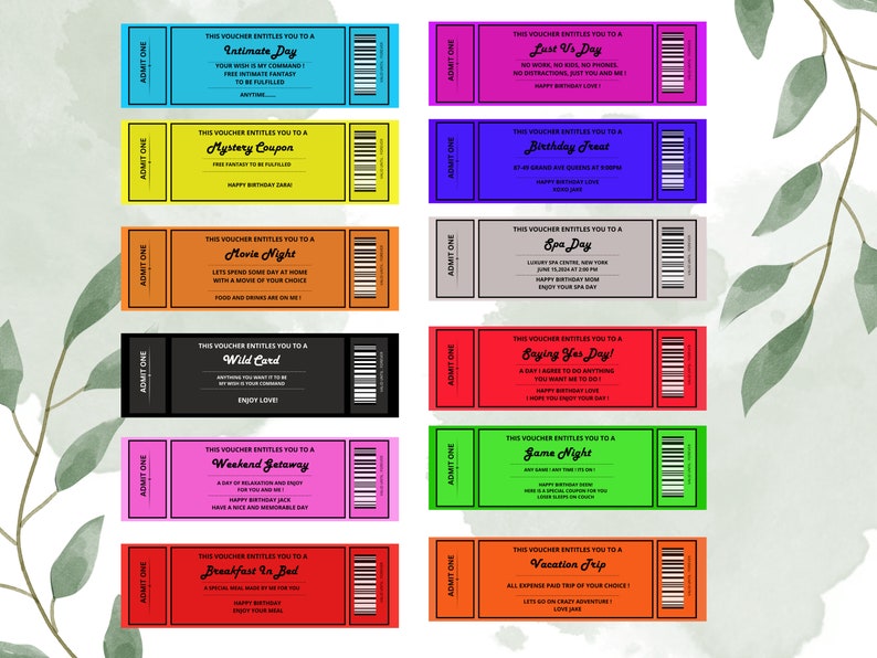 Editable Birthday Voucher Template Bundle, Surprise Birthday Gift ...