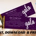 Gala Ticket Edit Yourself Template, Admit One Printable Digital ...