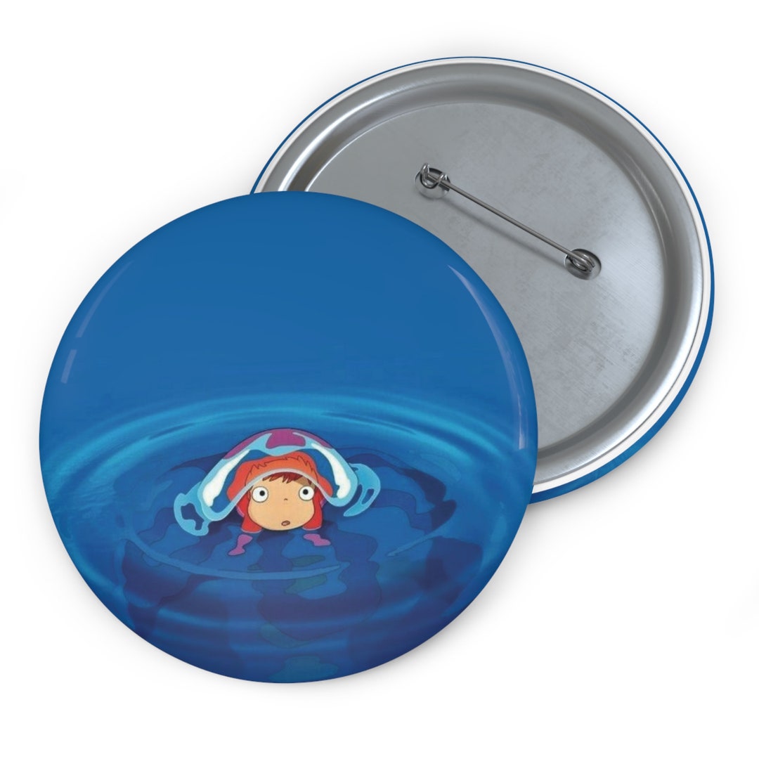 Ponyo Pin Button Ghibli Studio Goldfish Princess Studio Ghibli Pin ...