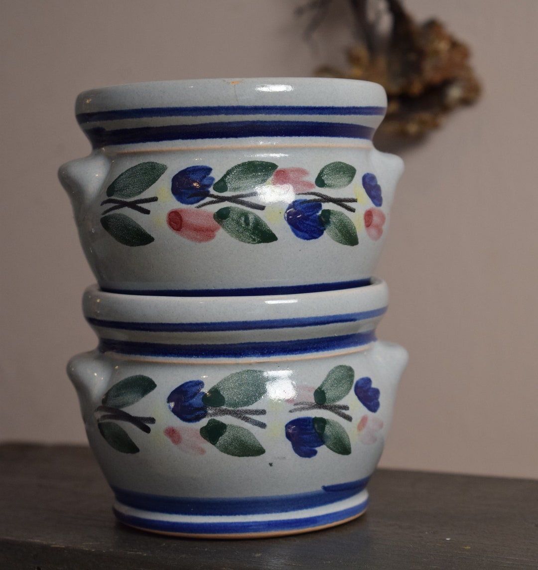 GDR Lard Pots Stoneware Lard Pot, Cucumber Pot, Fat Pot Handmade ...