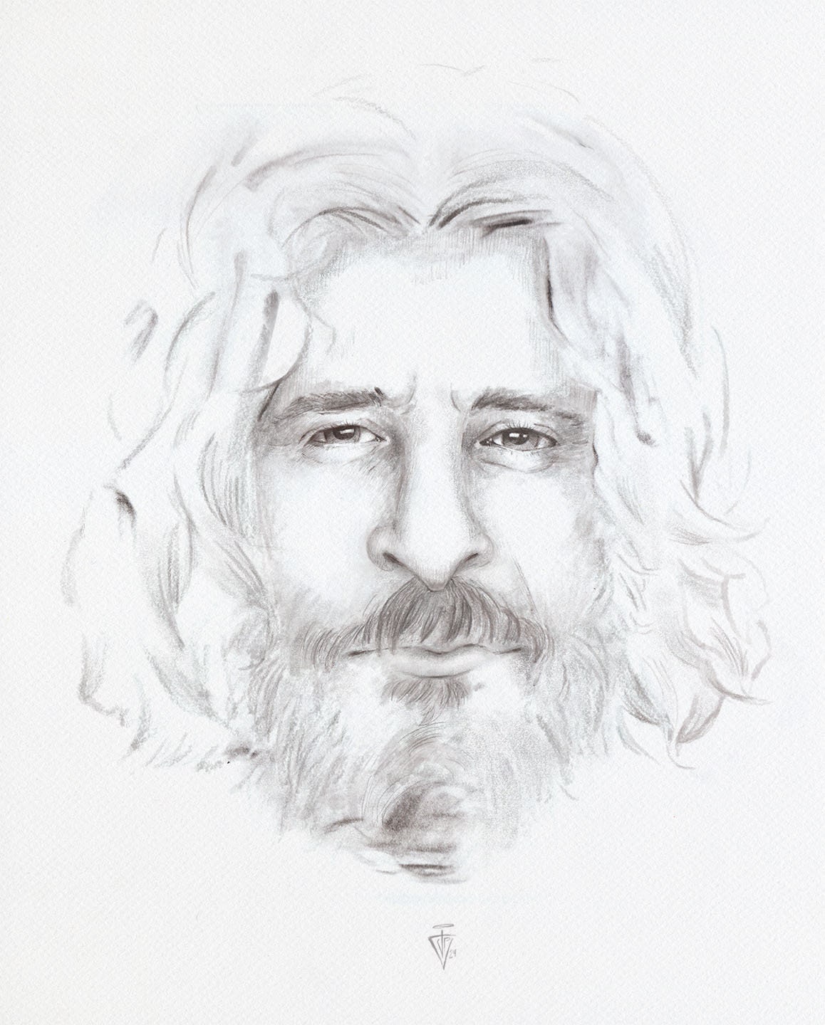 The Chosen Jesus Drawing Digital Download Jonathan Roumie Christian Art ...