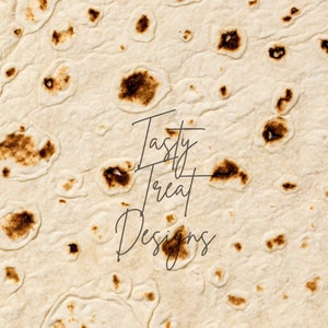 Premium Burrito Tortilla Wrap Digital Paper | 15x15 Inch | 300DPI | Jpg ...