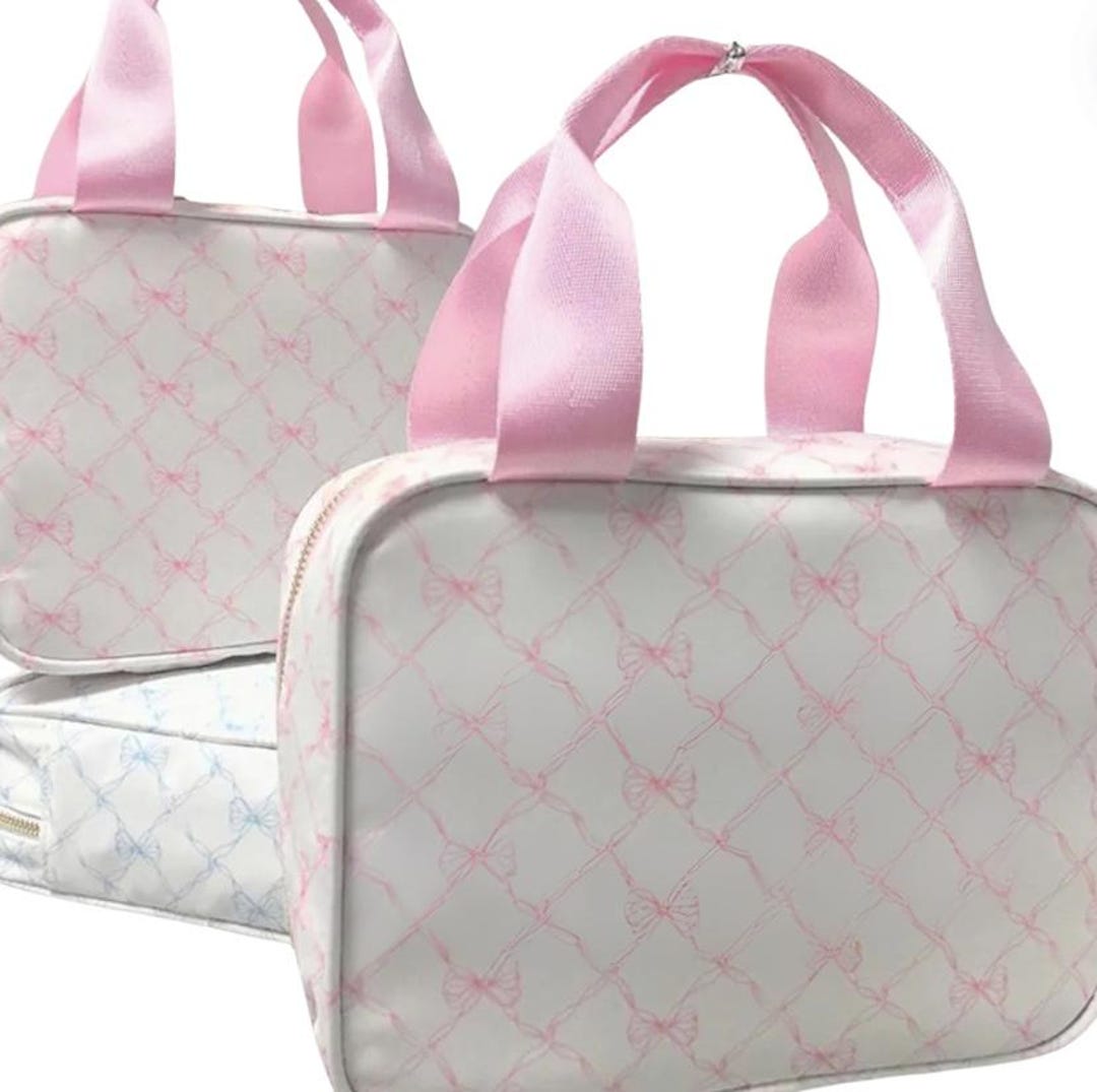 Coquette Lunch Box | Customizable Chenille Patch Bag | Kid Lunch Bag ...