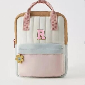 Custom Name Backpack, Personalized Letter Patch School Bag for Girl ...