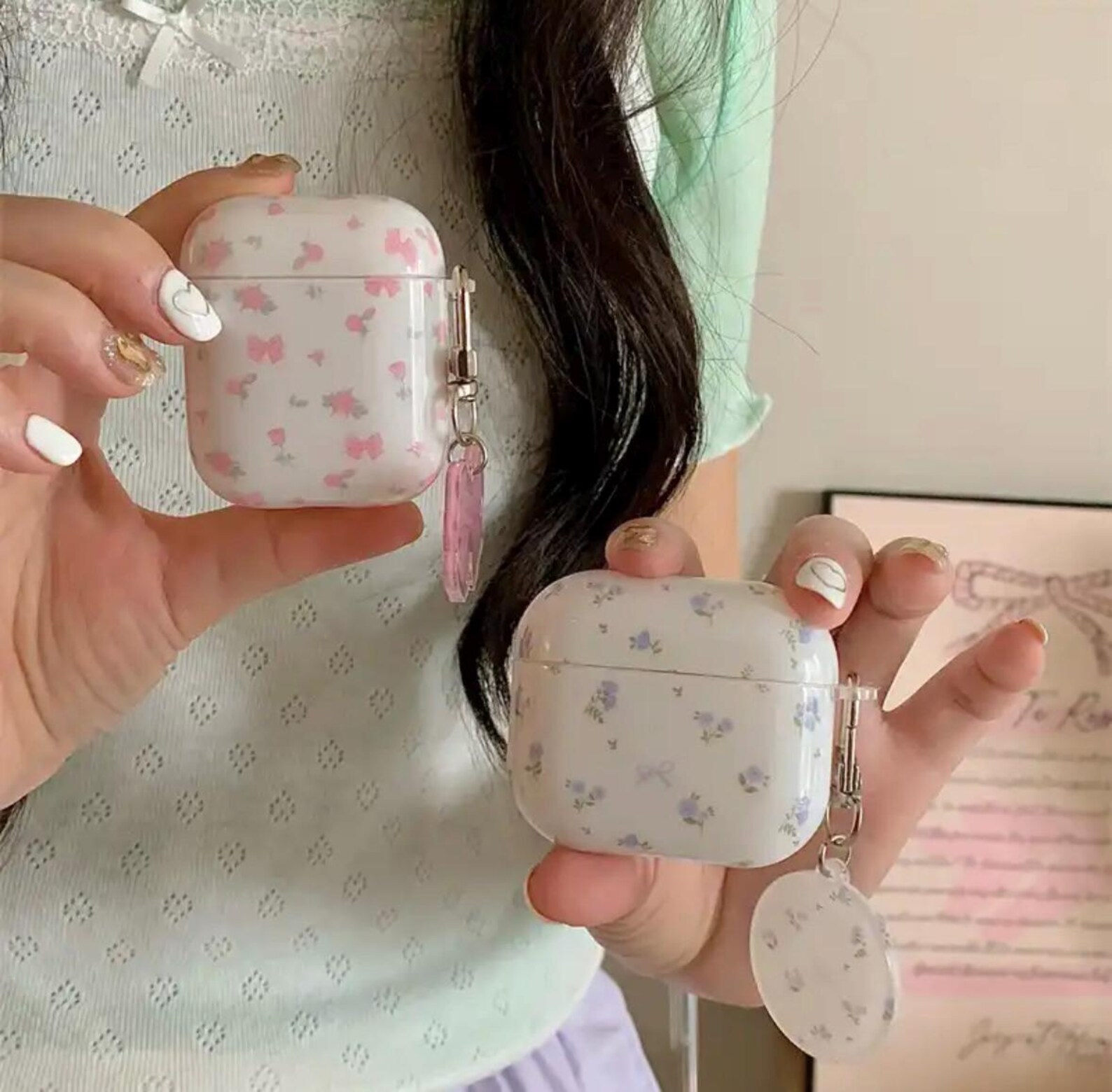 Personalized Air Pods Case, Coquette Air Pods Case, Back to School Gift, Floral Air Pods Case ...