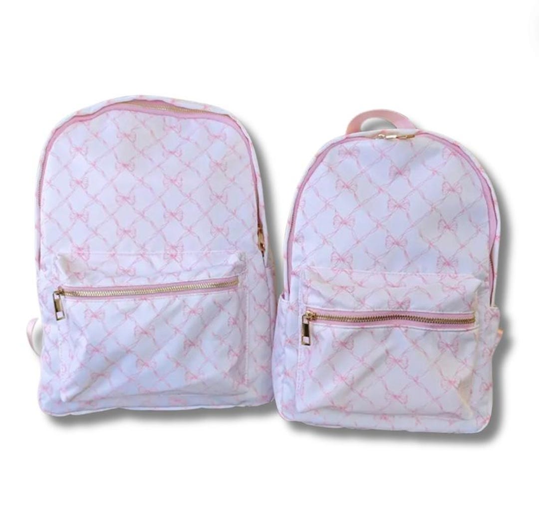Coquette Backpack, Medium Size Personalized Coquette Backpack, Bows and ...