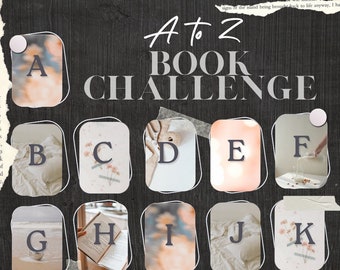 Undated A to Z Reading Challenge Template, ABC Template, Reading Log ...