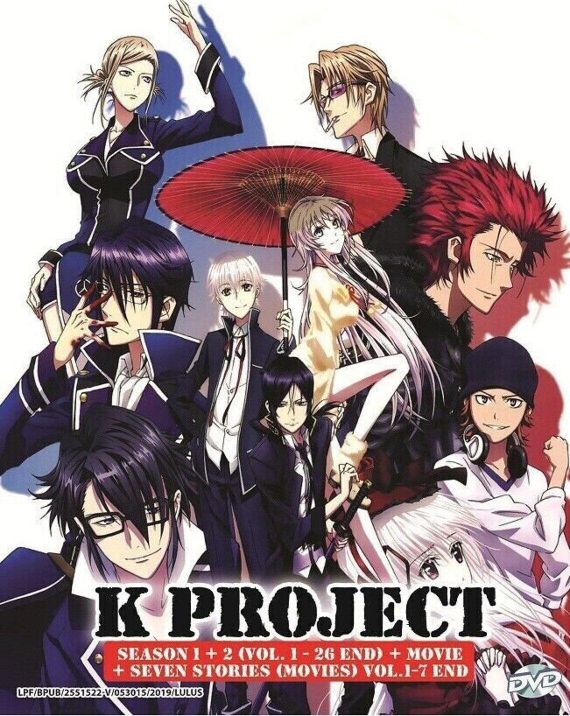 K Project Season 1-2 (volume 1-26 END and Movies) Complete Anime DVD ...