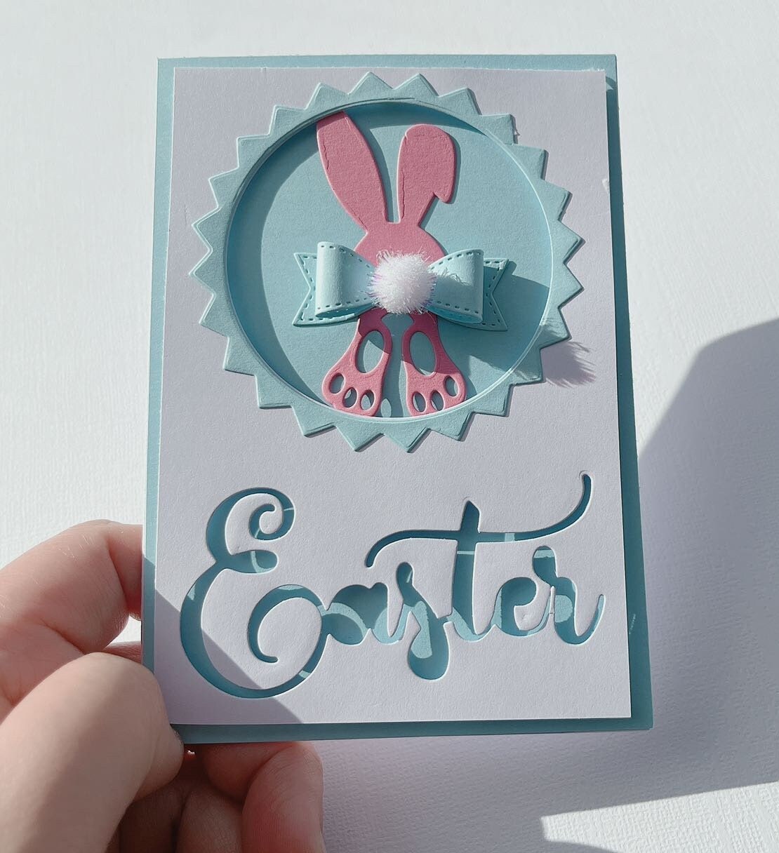 Set Easter Bunny Cards Handcrafted Easter Bunny Cards Unique & Adorable ...