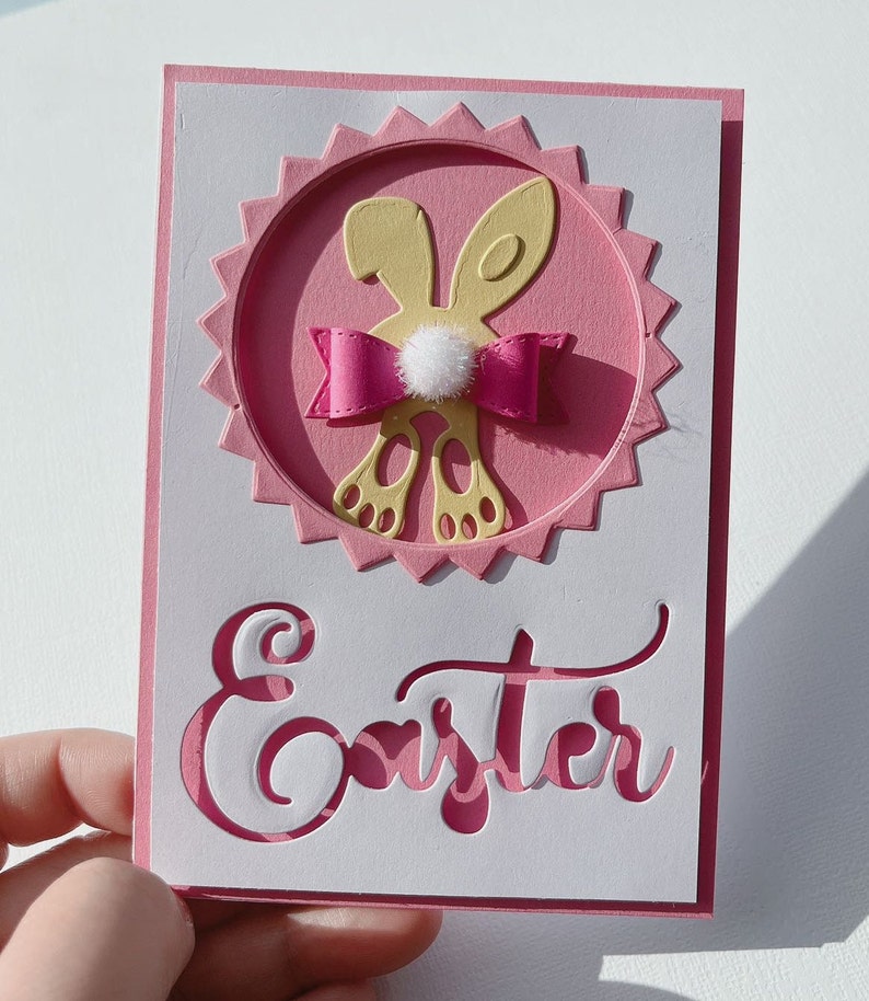 Set Easter Bunny Cards Handcrafted Easter Bunny Cards Unique & Adorable ...