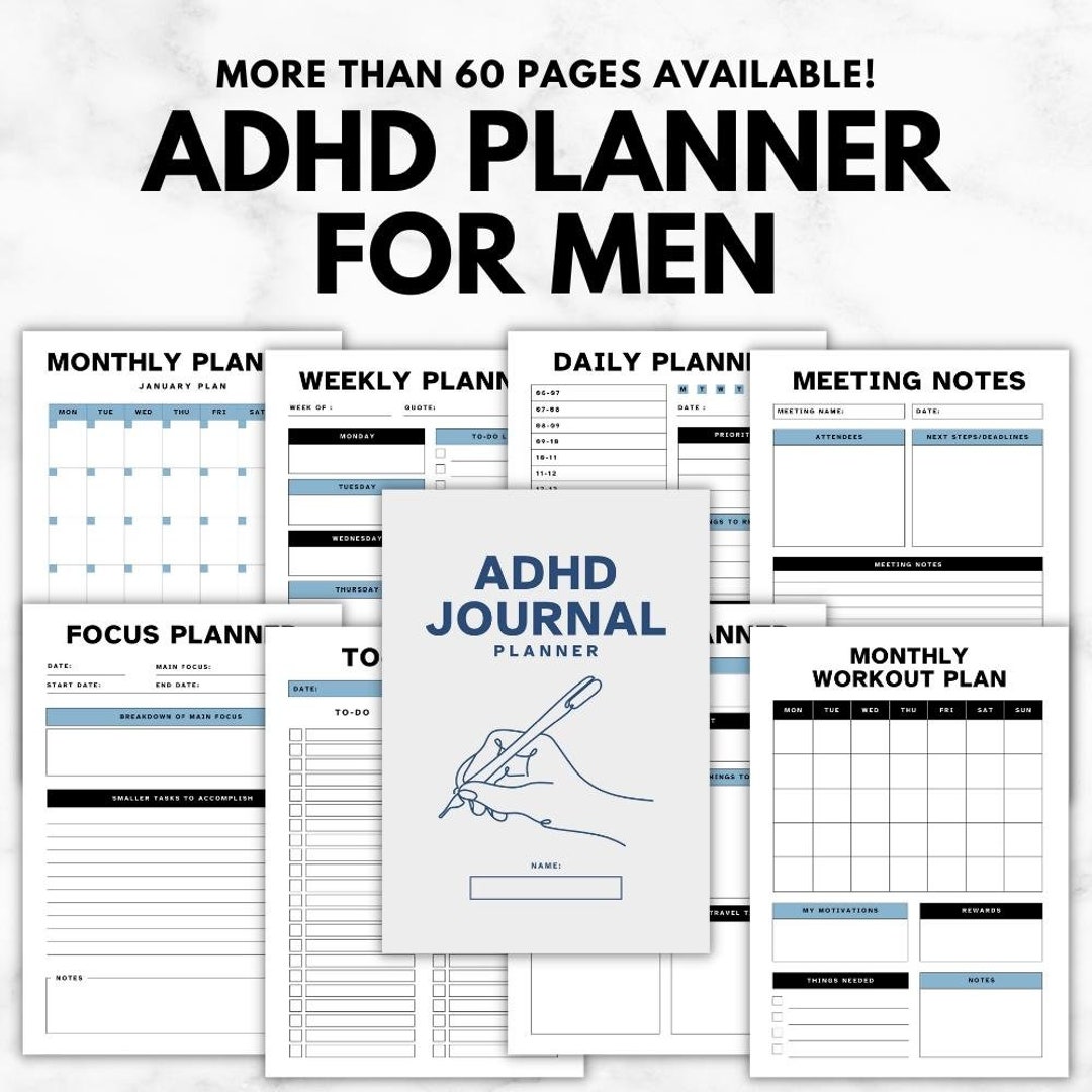 2024 Adhd Planner, Adhd Daily Planner, Adhd Adult Planner, Planner ADHD ...