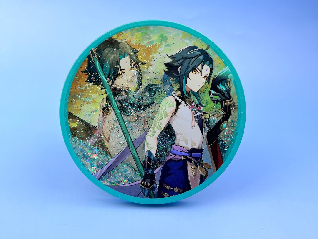 Genshin Impact Coaster Shifting Sand Coaster Glitter Coaster Furina ...