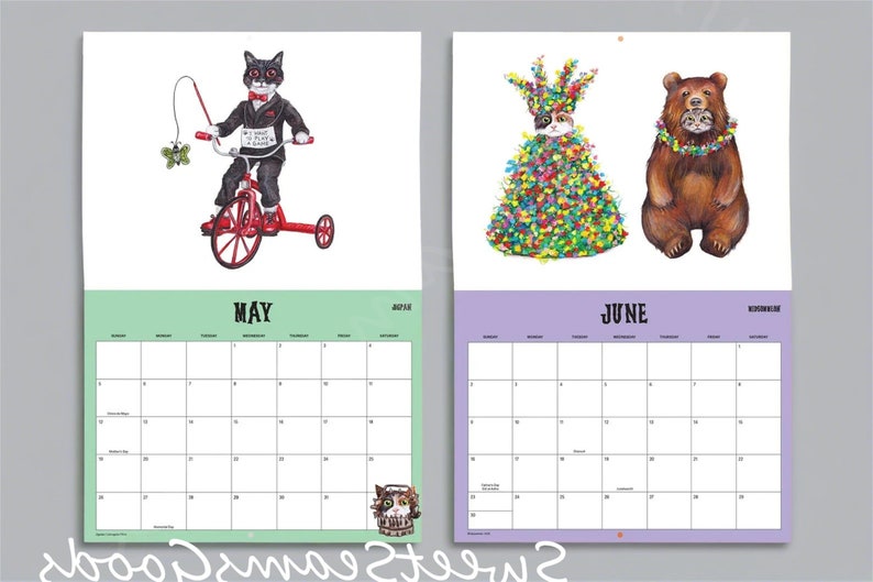 PRE ORDER Scaredy Cats 2024 Monthly Calendar, Horror Movie Cat Parody ...