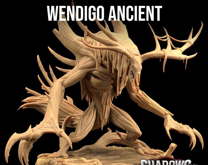 Ancient Wendigo Miniature Dragon Trappers Lodge Shadows Over Silver ...