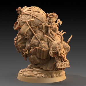 Mousling and Snail Mount Miniatures Thimbles Squeakerson, Traveling ...