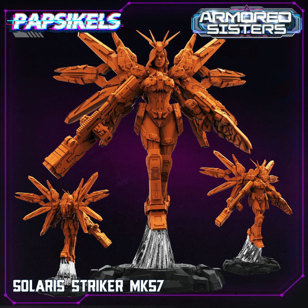 Solaris Striker Mk 57 Armored Sisters Papsikels Miniatures 32/75 Mm ...
