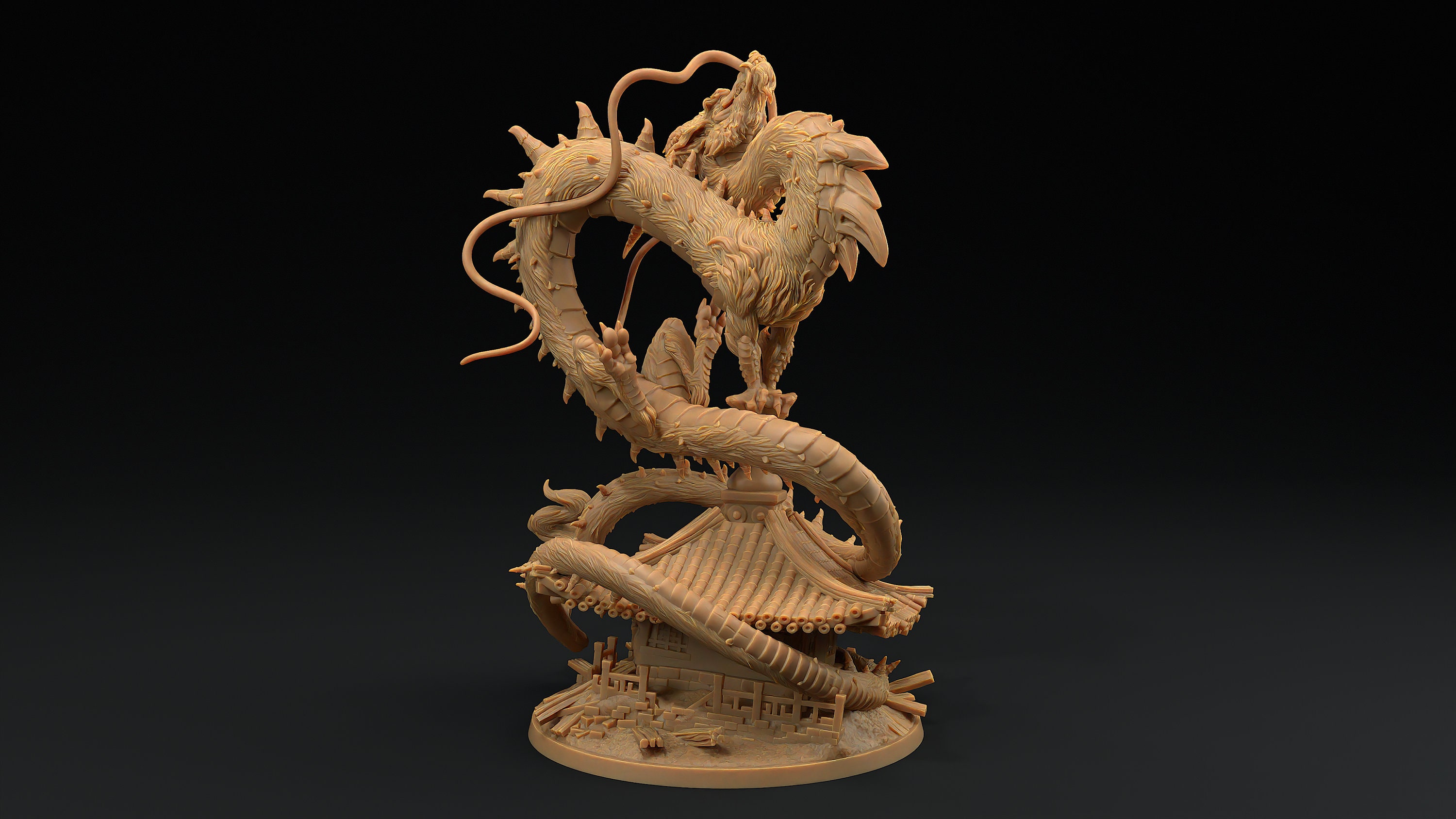 Wind Dragon by Dragon Trappers Lodge Eastern Dragon Miniature Chosen of ...