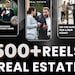 500 Real Estate Reels Templates: Realtor Social Media (digital Download ...