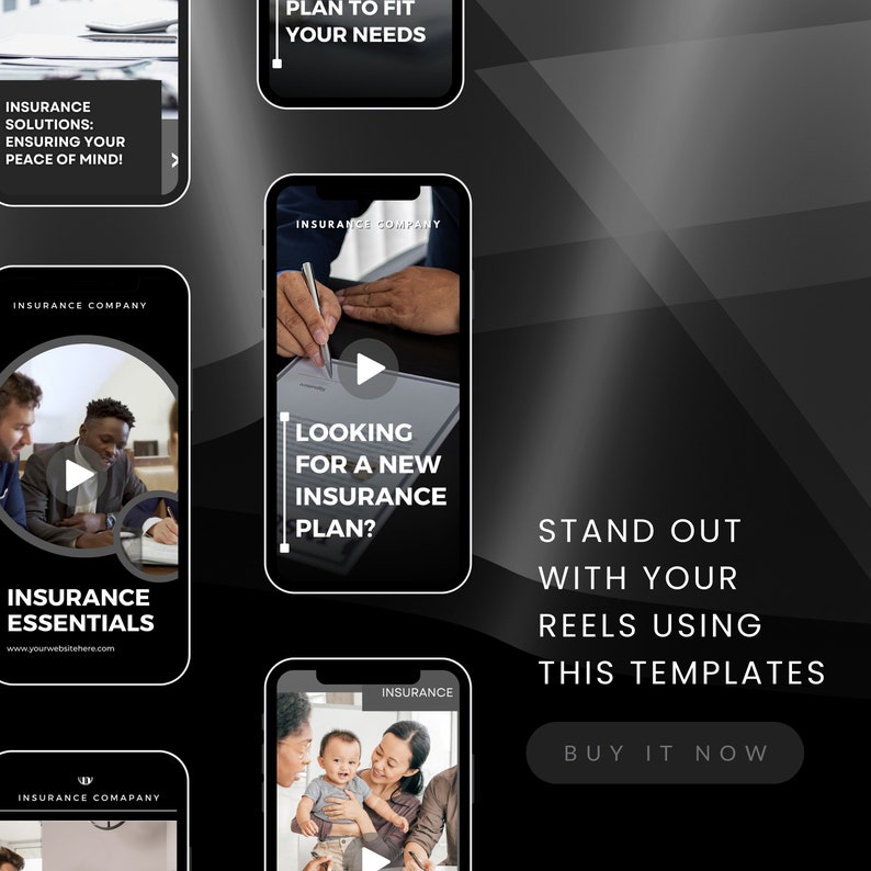 Insurance Reels Templates: 500+ Marketing Videos (digital Download) - Etsy
