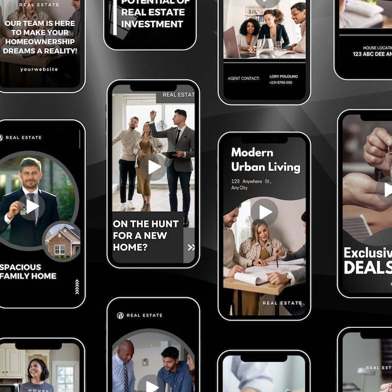 500 Real Estate Reels Templates: Realtor Social Media (digital Download ...