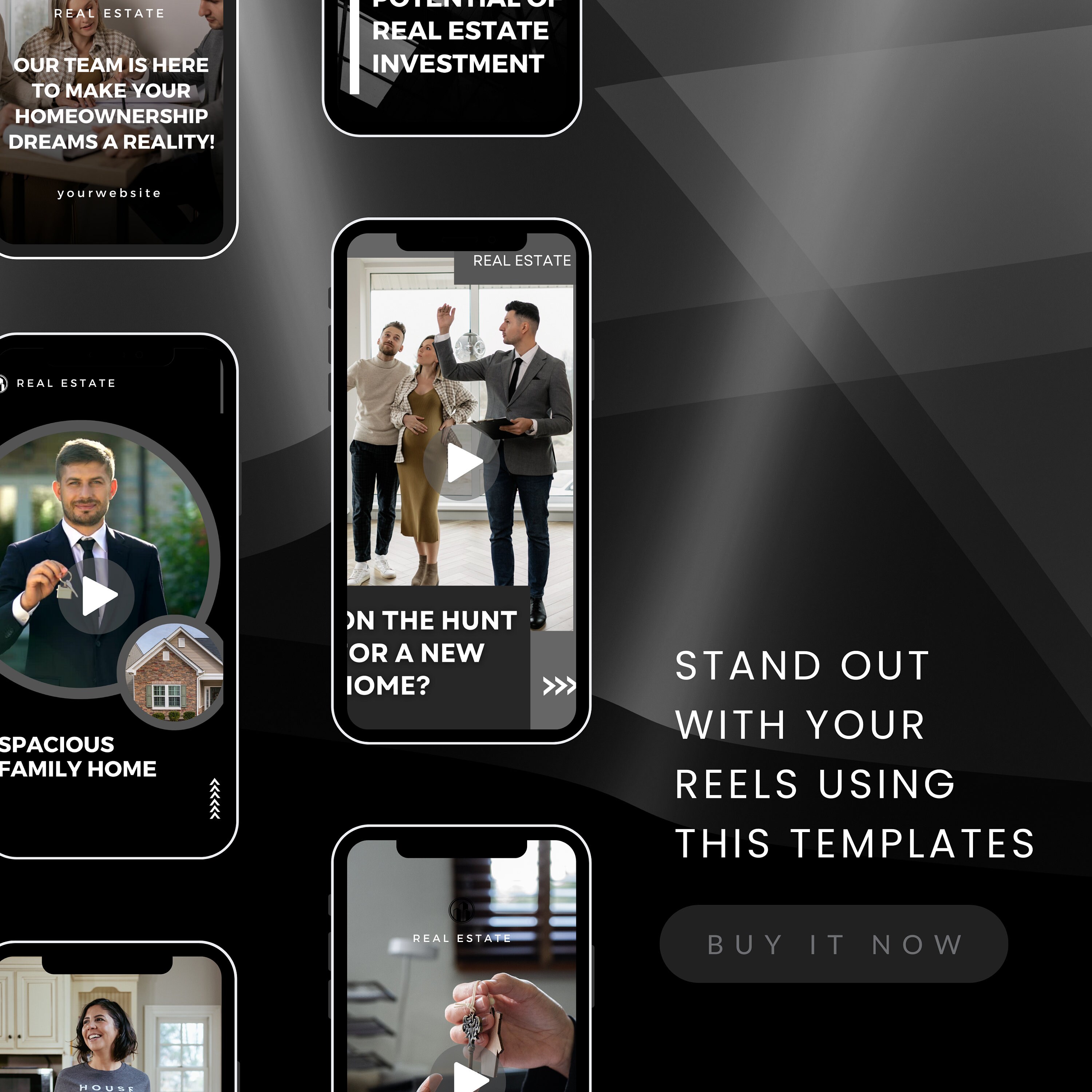 500 Real Estate Reels Templates: Realtor Social Media (digital Download ...