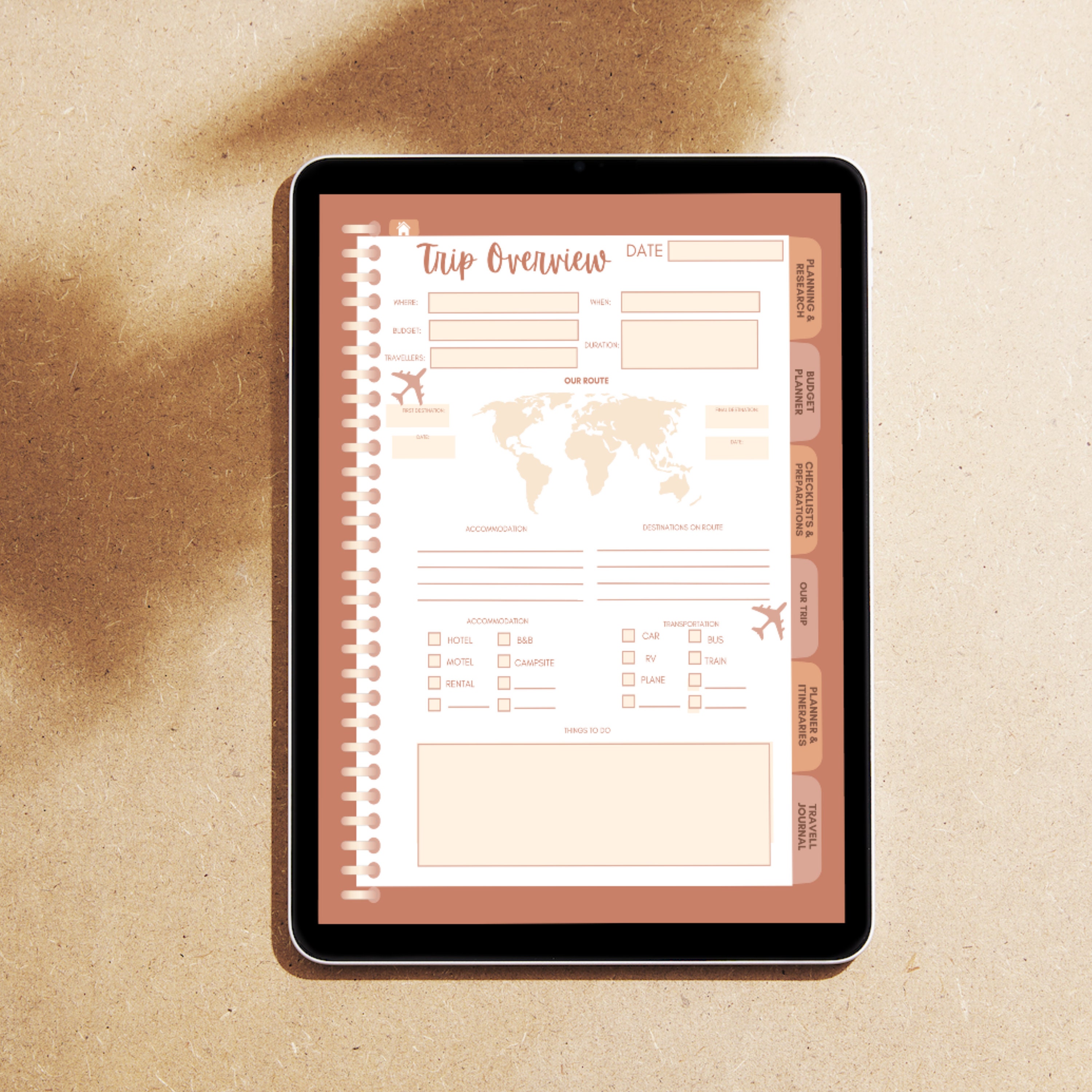 Digital Travel Planner 2024 Trip Planner Vacation Planner Roadtrip ...