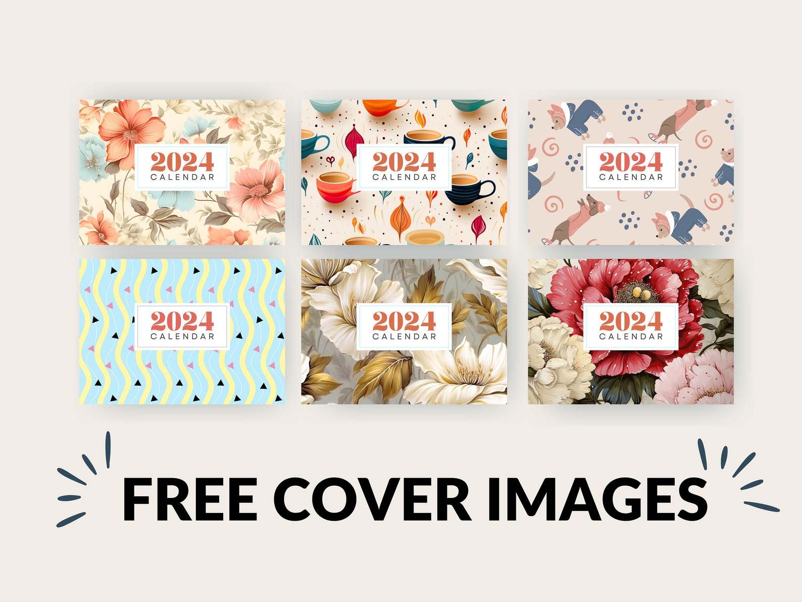 Monthly Calendar 2024 Template Digital Template Digital Calendar ...