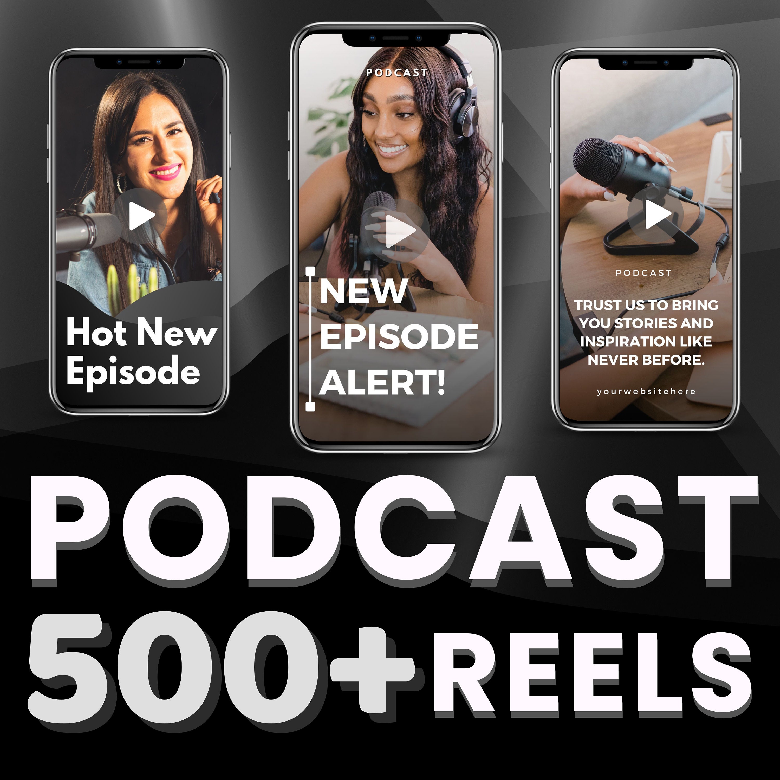 Podcast Reels | Podcast Videos | Podcast Social Media Marketing | Podcast - Etsy