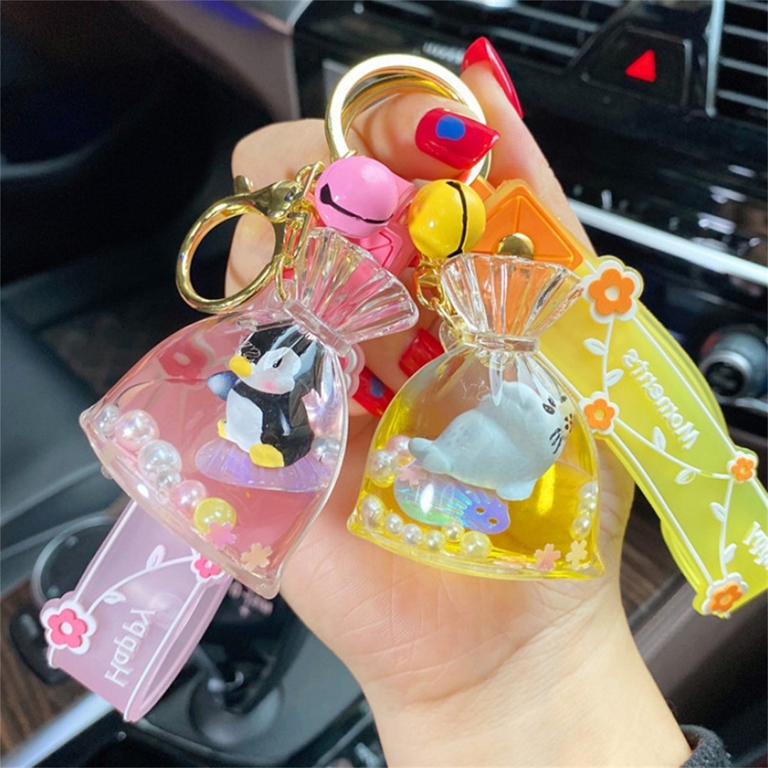 Miniature Handmade Resin Bagged Sea Life Statues, Pendants, Keychains ...