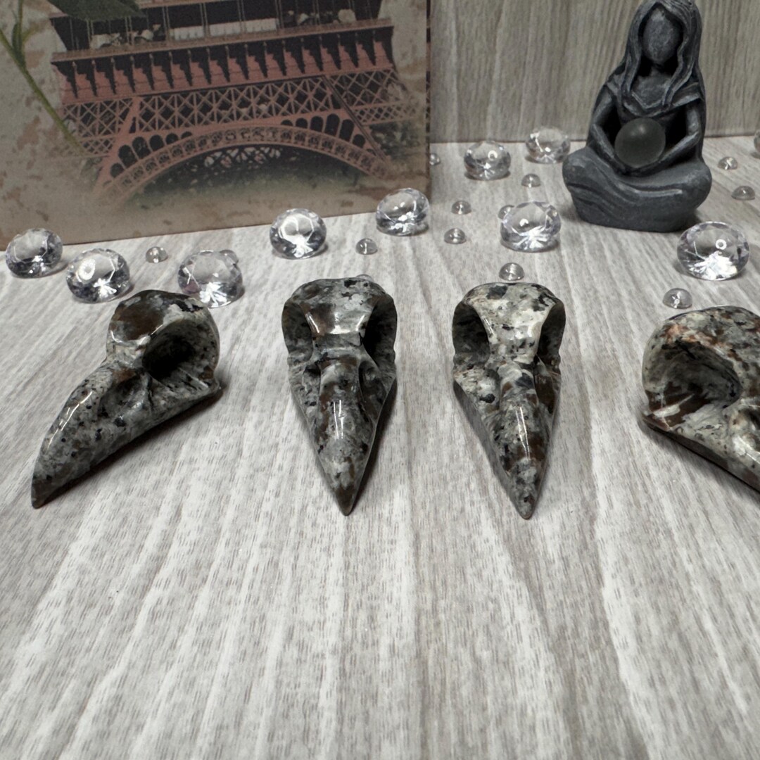 Yooperlite Crow Skull Carving - Etsy