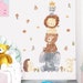Self-adhesive Adorable Critters Animal Overlay Wall Decor for Kids ...