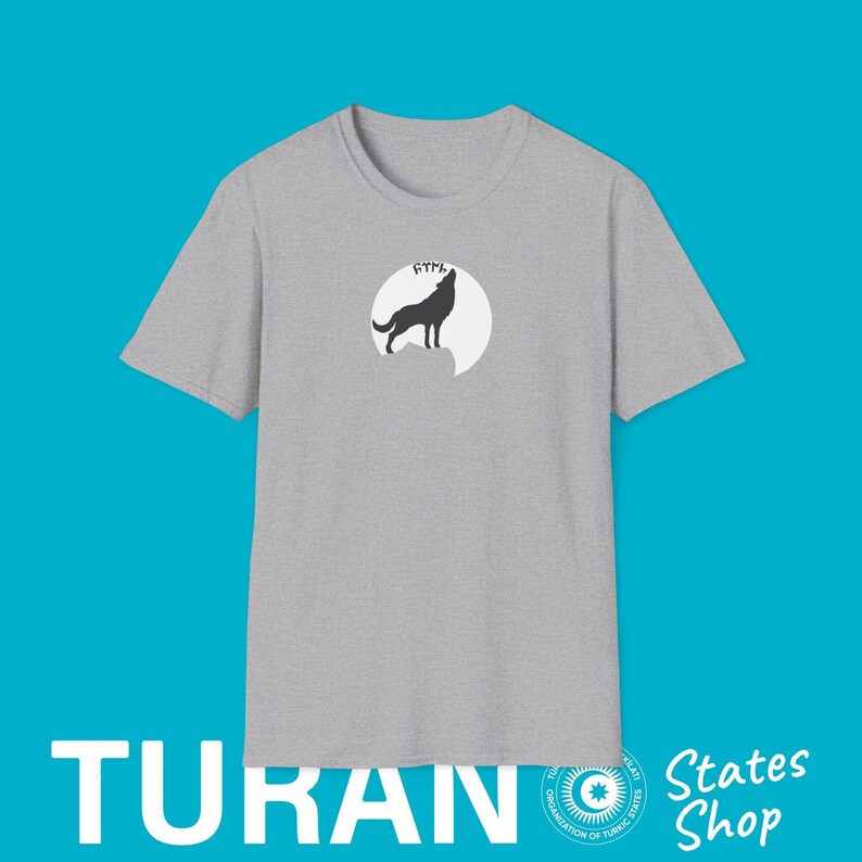 Göktürk Bozkurt Design Shirt, Wolf Moon Design Shirt, Turan Kurt ...