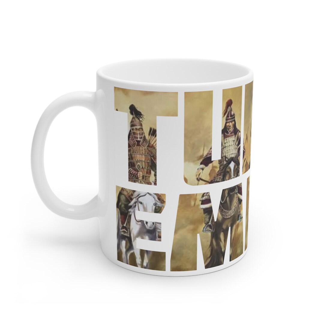 Turan Empire White Ceramic Mug 11oz and 15oz, Turan Empire Design Mug ...