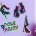 Pole Dance Holographic Stickers, Pole Dancing Stickers, Pole Dance ...