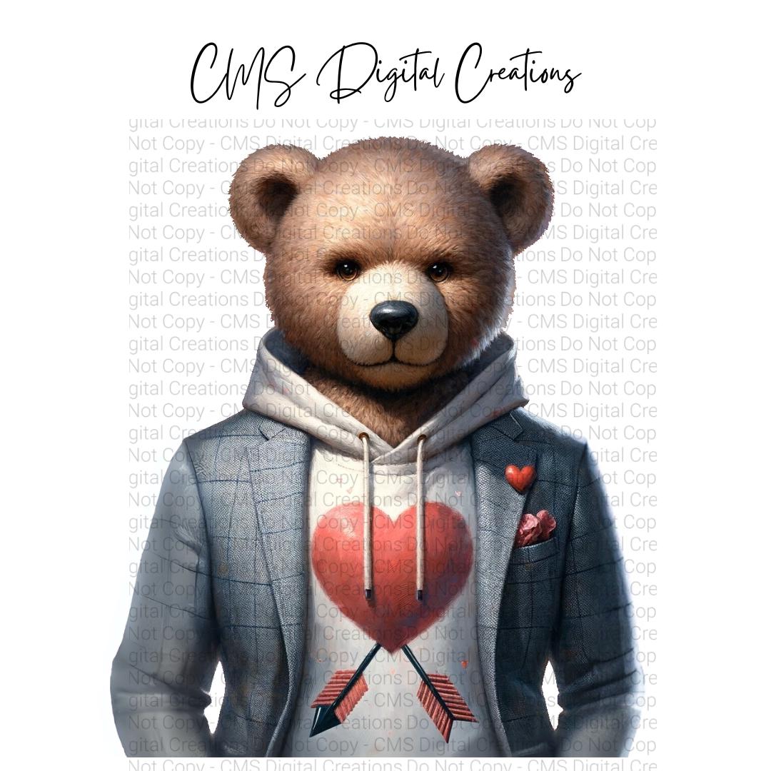 Teddy Bear PNG | Teddy Bear Design | Watercolor Teddy Bear | Fashion ...