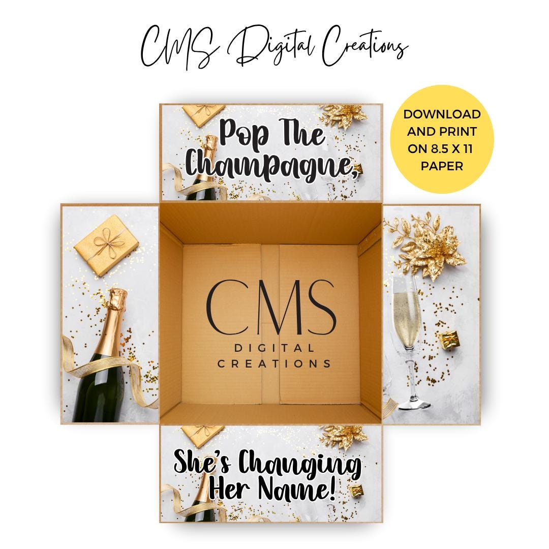 Congrats Bride Box Flaps | Bride Sticker Kit | Bride Box Flaps ...