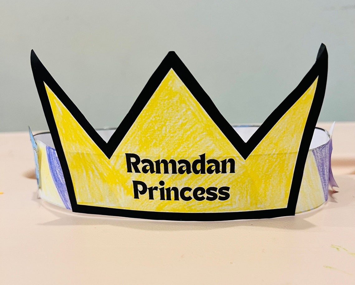 Kids Ramadan Crown Craft, Ramadan Hat Printable, Kids DIY Ramadan ...