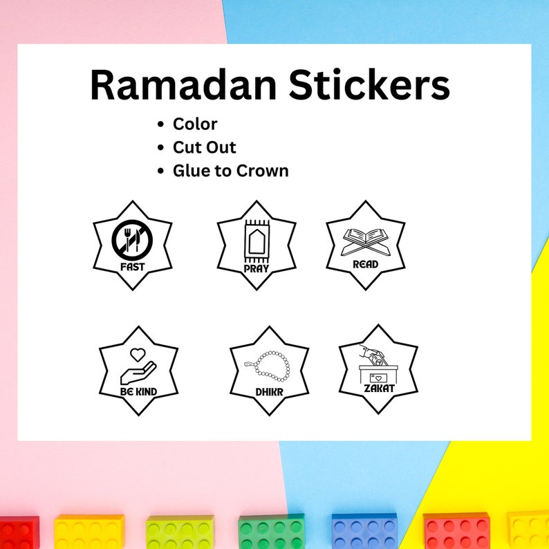 Kids Ramadan Crown Craft, Ramadan Hat Printable, Kids DIY Ramadan ...