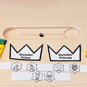 Kids Ramadan Crown Craft, Ramadan Hat Printable, Kids DIY Ramadan ...