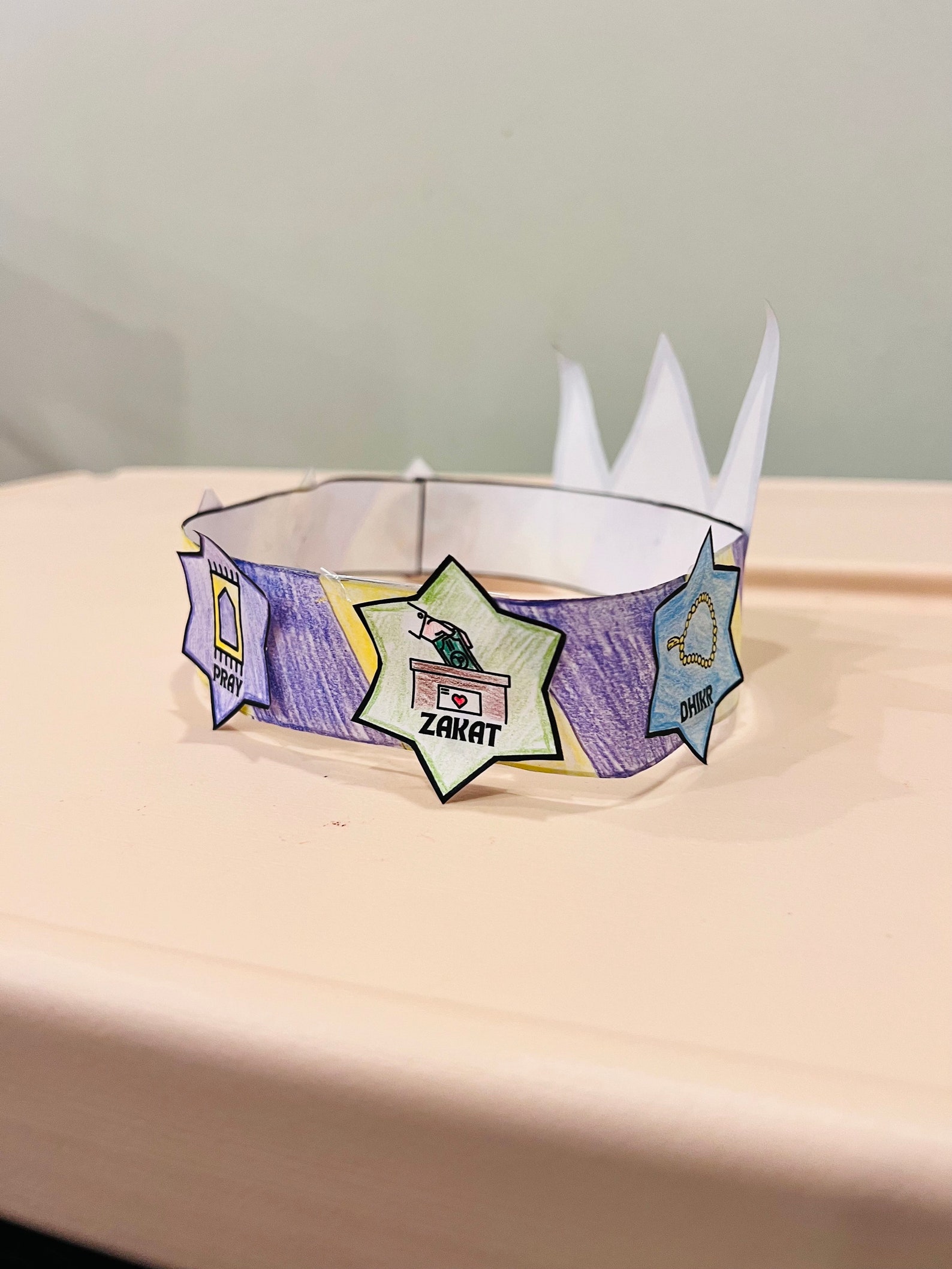 Kids Ramadan Crown Craft, Ramadan Hat Printable, Kids DIY Ramadan ...