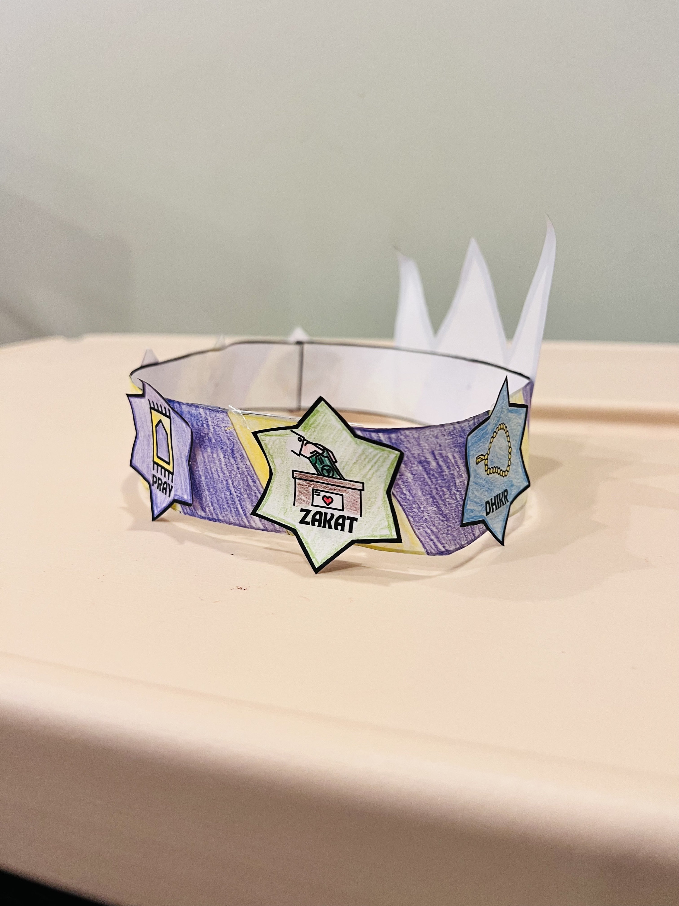 Kids Ramadan Crown Craft, Ramadan Hat Printable, Kids DIY Ramadan ...