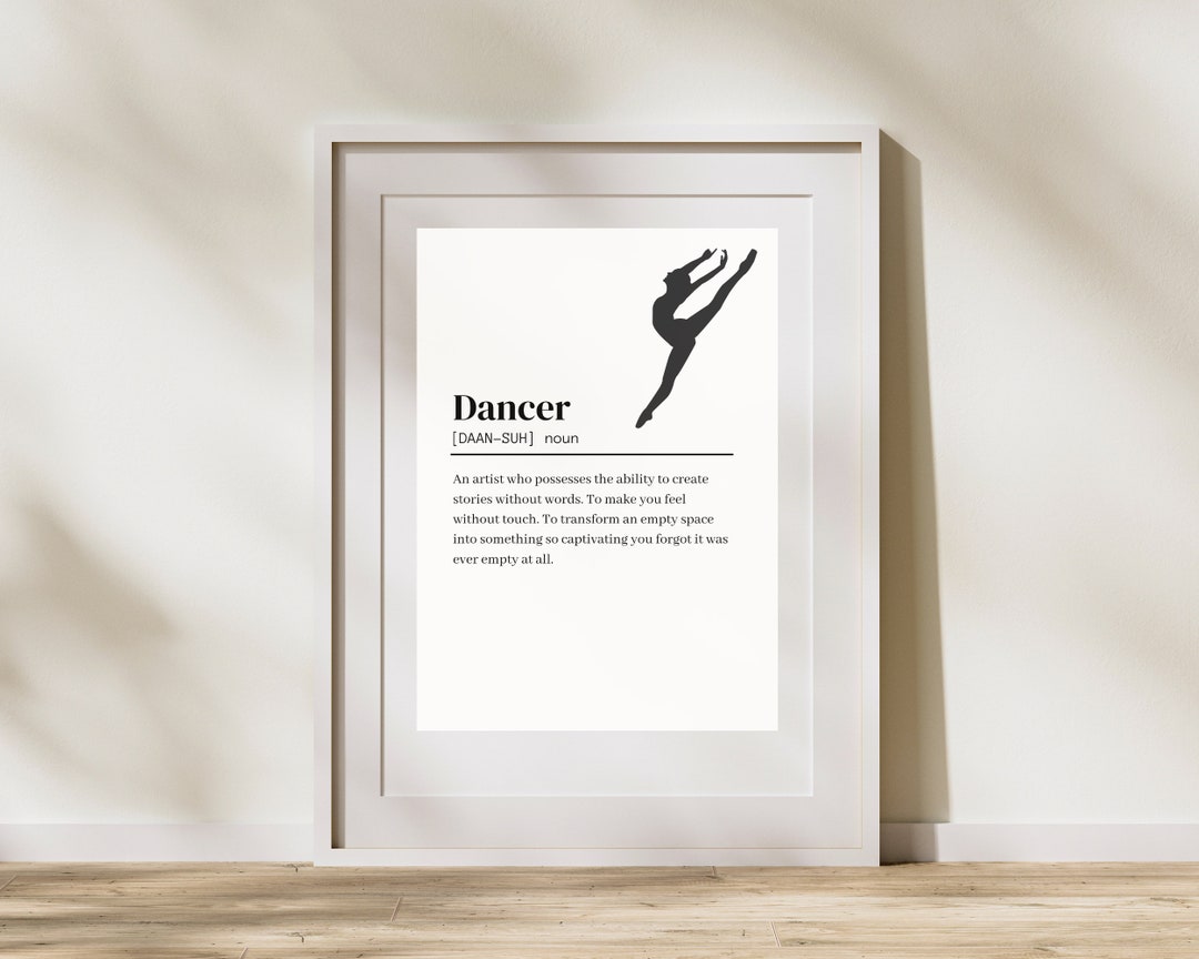 Dancer Definition Digital Print Split Jump - Etsy