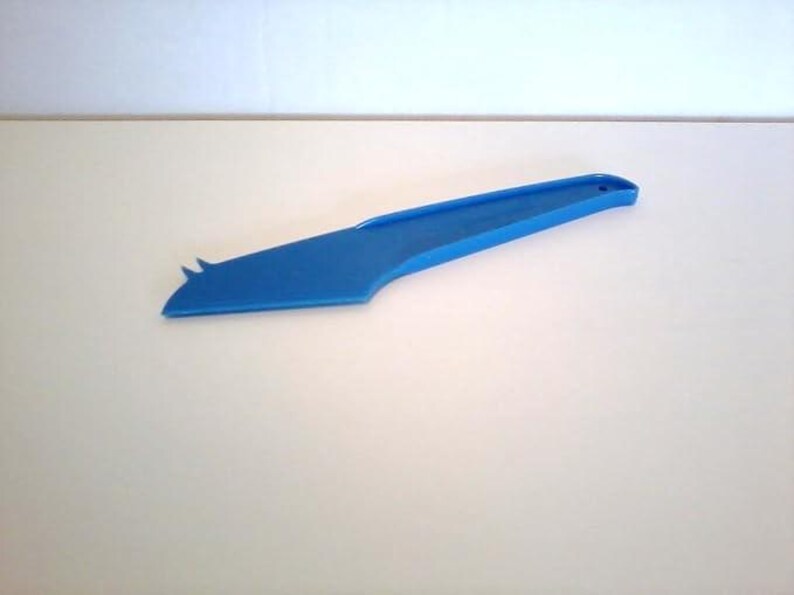 Tupperware Translucent BLUE Sheer Cheese Slicer Server Knife Classic ...