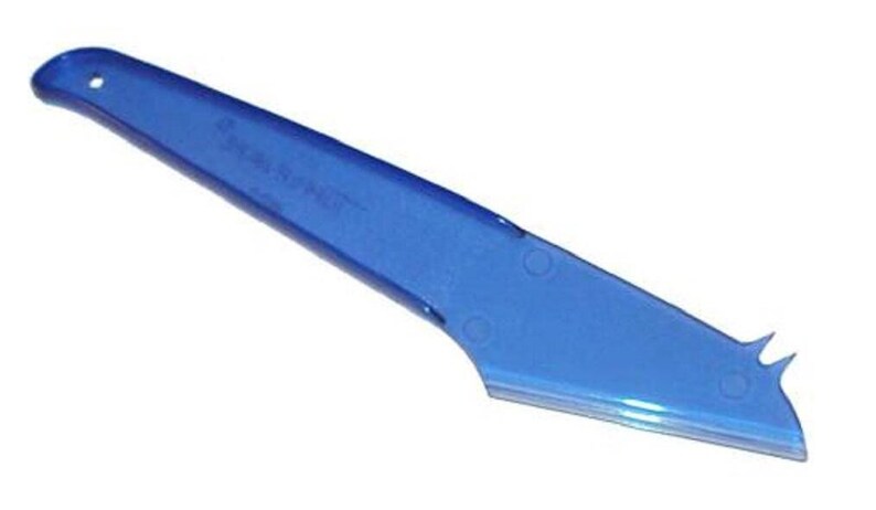 Tupperware Translucent BLUE Sheer Cheese Slicer Server Knife Classic ...