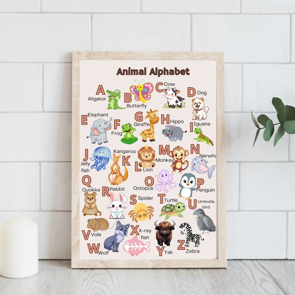 Woodland Alphabet - Etsy