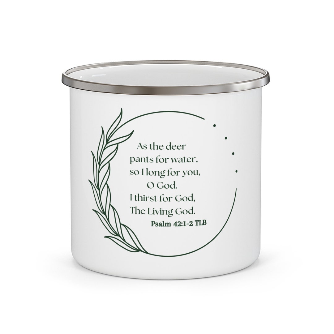 Psalm 42:1 Enamel Camping Mug - Etsy