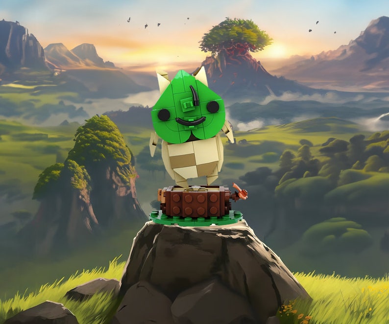 The Legend of Zelda Building Brick Figures Zelda, Link, Korok, and ...