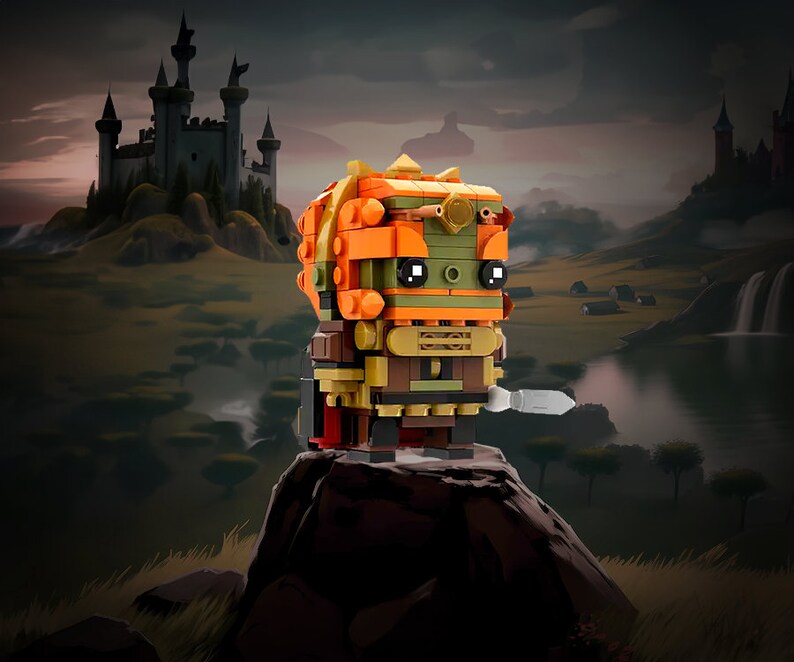 The Legend of Zelda Building Brick Figures Zelda, Link, Korok, and ...