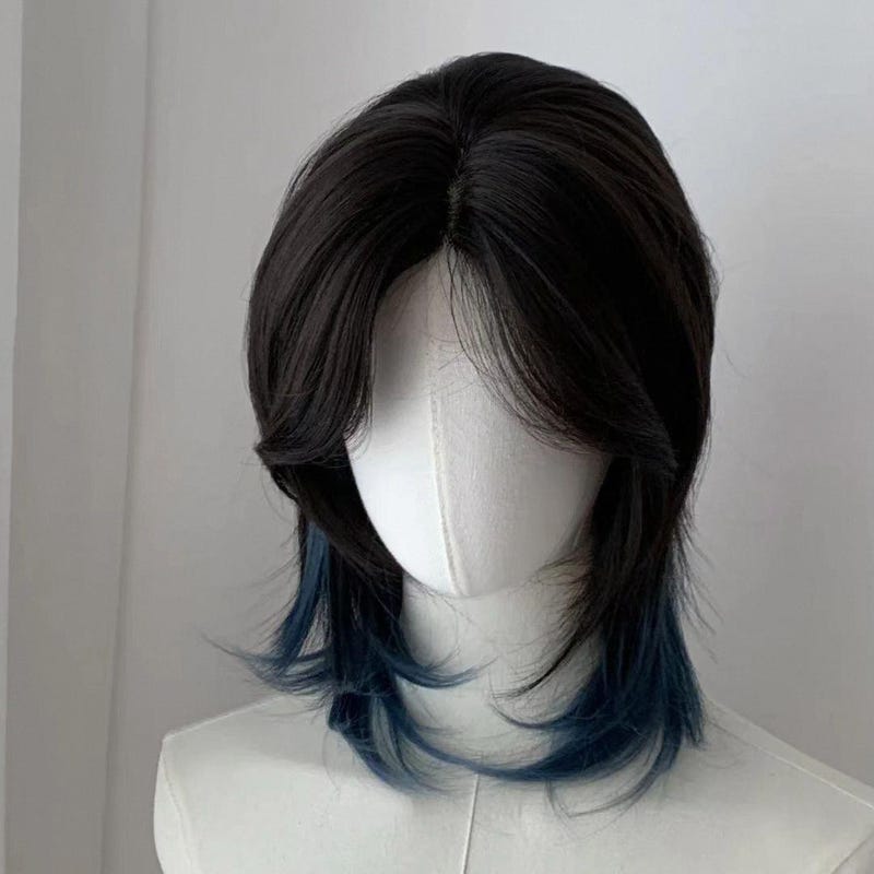 Black Hair Anime Wig - Etsy